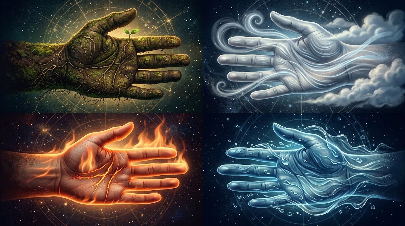 The 4 Hand Shapes in Palmistry: Earth, Air, Fire & Water | PalmVision